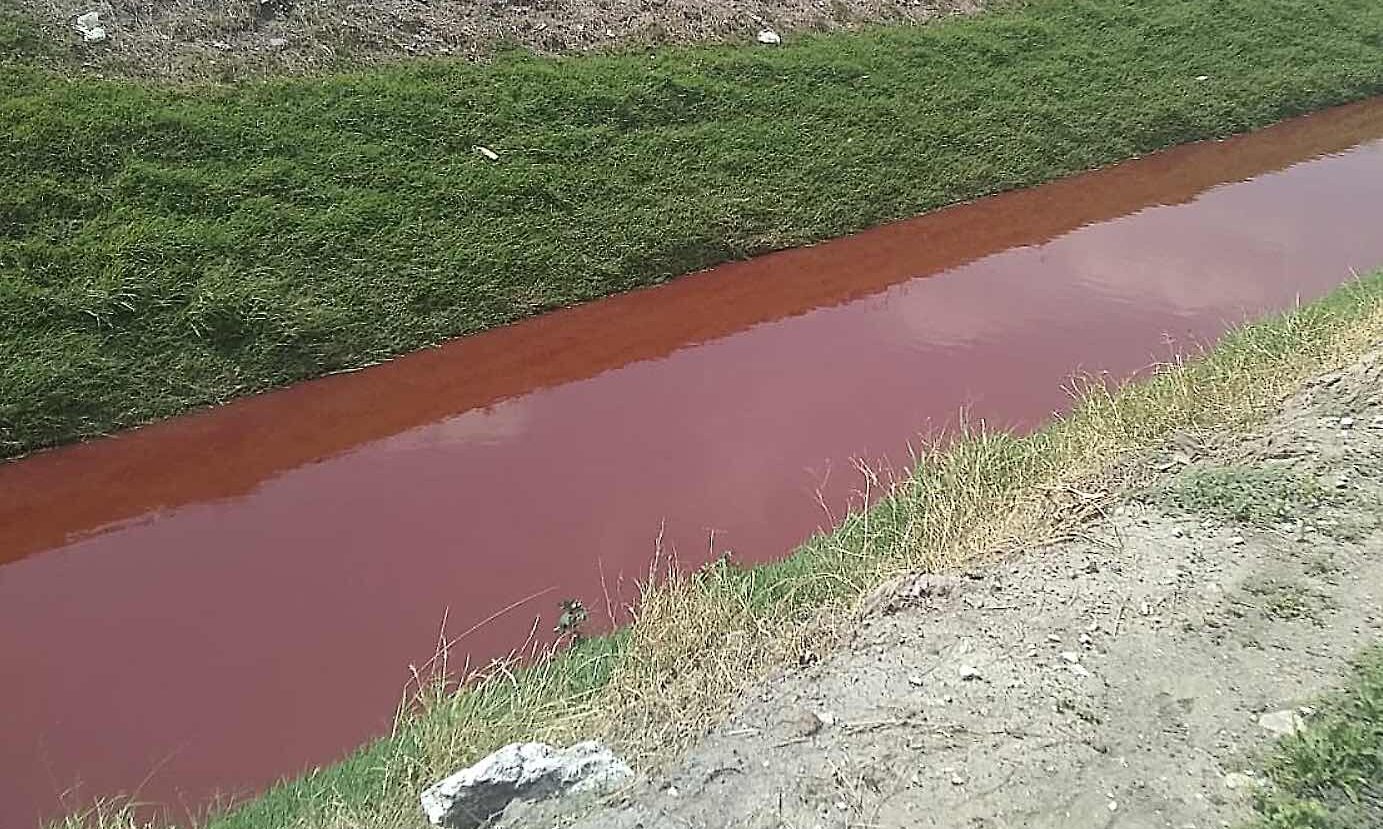 Por coloración roja del agua, revisa dren la Procuraduría Ambiental ...
